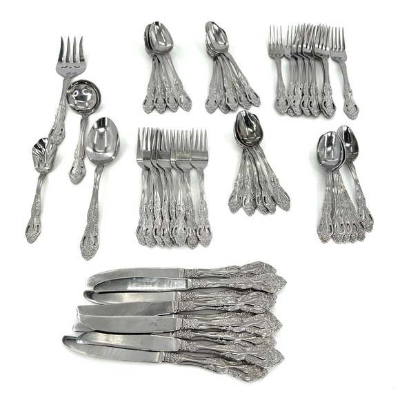 Reed & Barton | Dining | Reed Barton Select Baroque Stainless 49 Pc ...